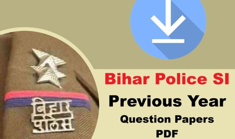 Bihar Police SI Previous Year Question Papers; Direct pdf links to ...