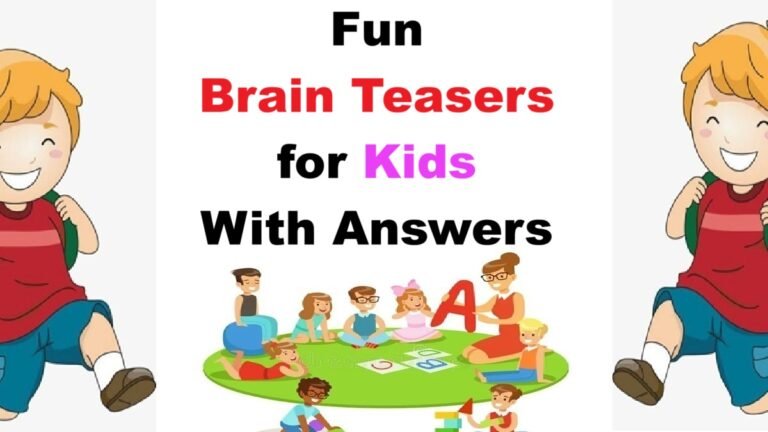 Brain Teasers For Kids | 60 Fun Brain Teasers With Answers - Gksection