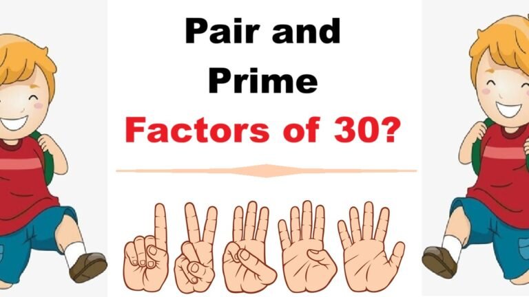 Factors of 30; Pair, Prime Factors, Know how to find? - Gksection