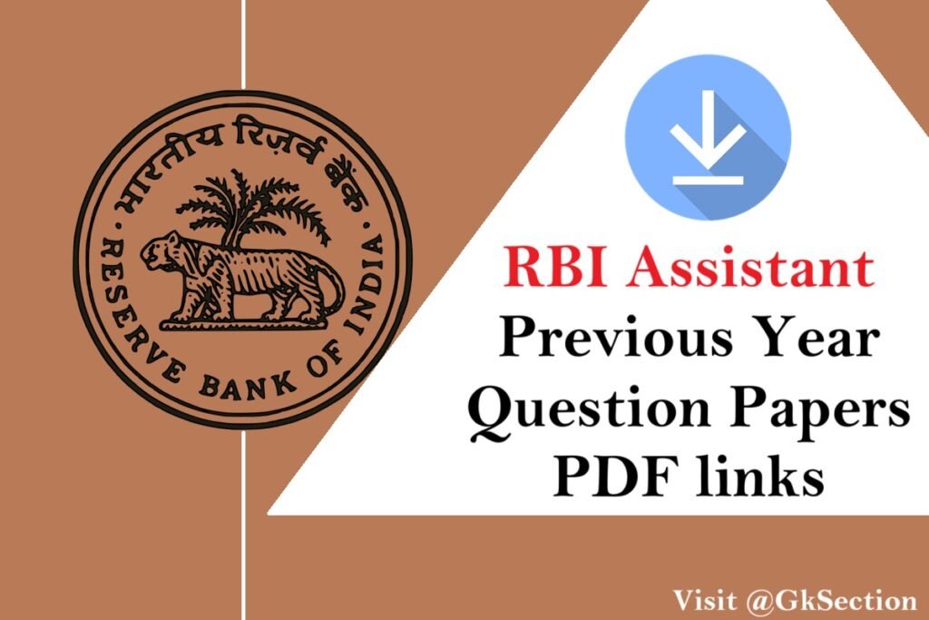 RBI Assistant Previous Year Question Papers; Direct pdf links to ...