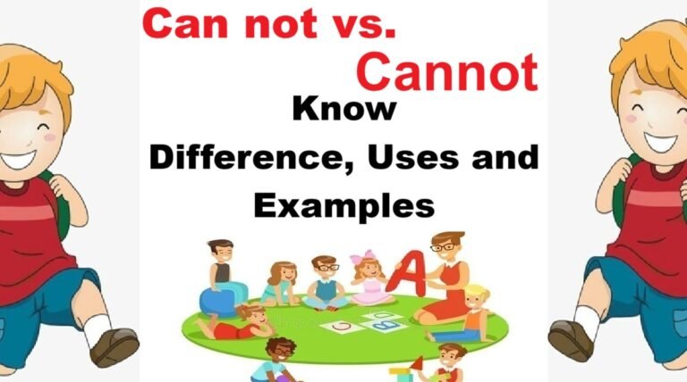 Can not vs. Cannot: Difference, How to use and Sentence Examples ...