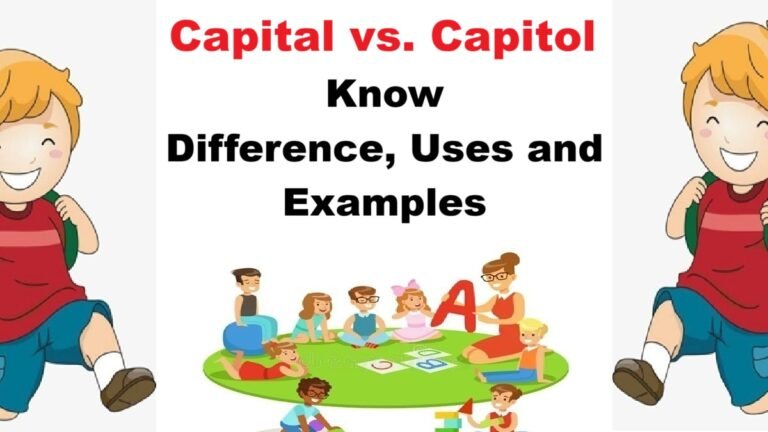 Capital vs. Capitol: Difference, How to use and Sentence Examples ...