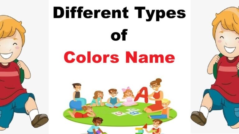 Names of Colors for Kids: Color Names List - Gksection
