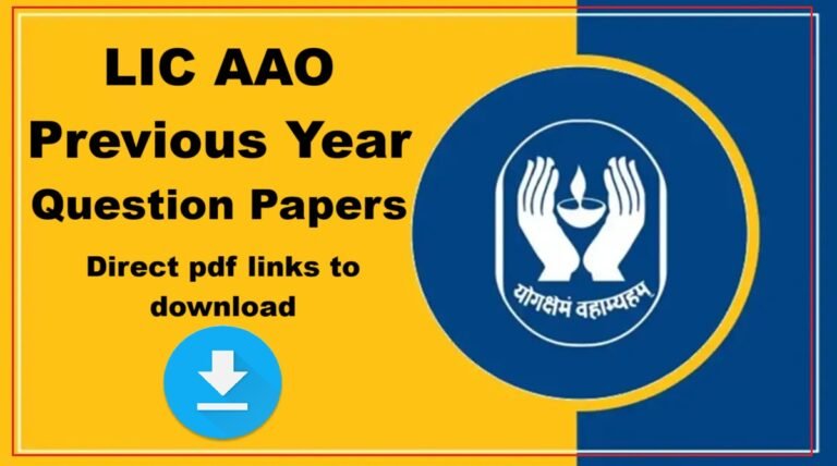LIC AAO Previous Year Question Papers; Direct pdf links to download ...